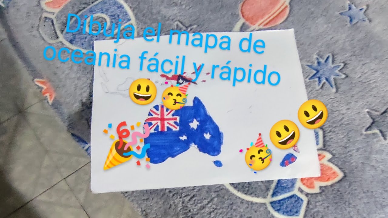 👉dibuja el mapa🗺️ de oceania fácil y rápido 😃🥳🥳 - YouTube