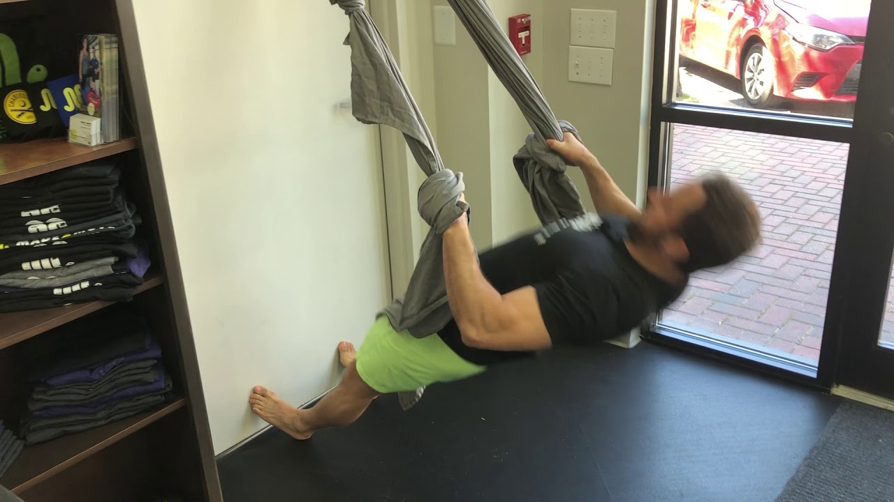 Create a TRX at Home with a Bedsheet for Bodyweight Exercises - YouTube