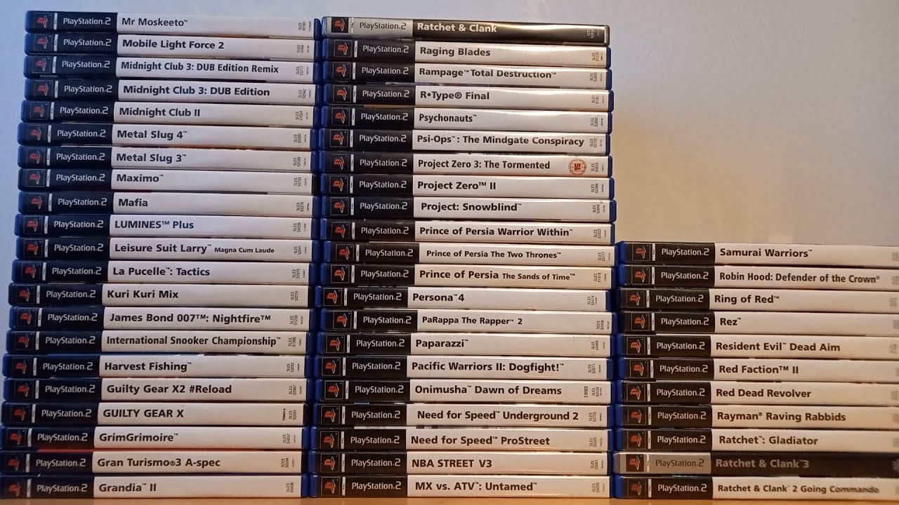 Huge PS2 collection (300+ games!): BACKLOG PART 2 - YouTube
