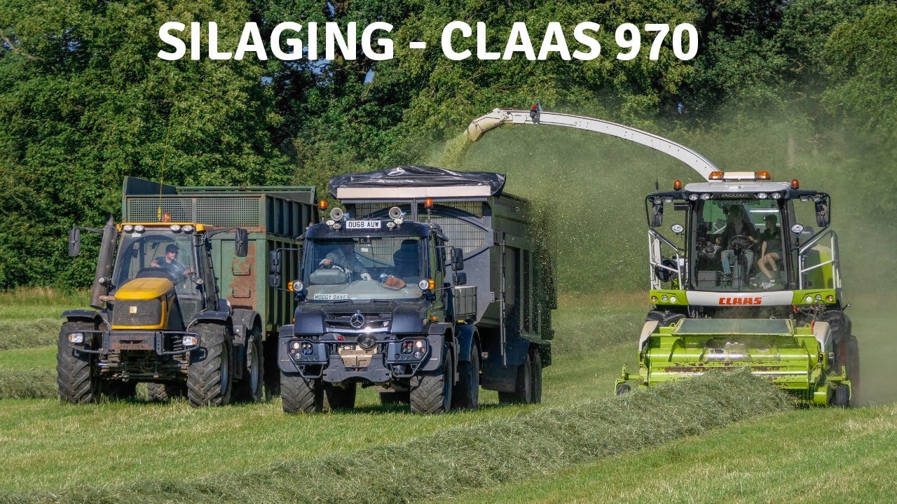 Claas 970 Silaging - JM Clarke & Son - YouTube