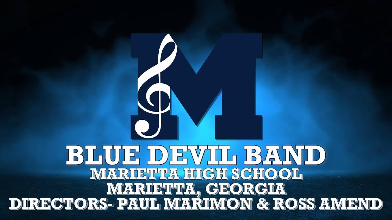 Marietta High School Blue Devil Band- La Celebración - YouTube