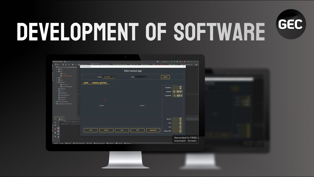 Development of software for automatic driving of Rover based on the ...