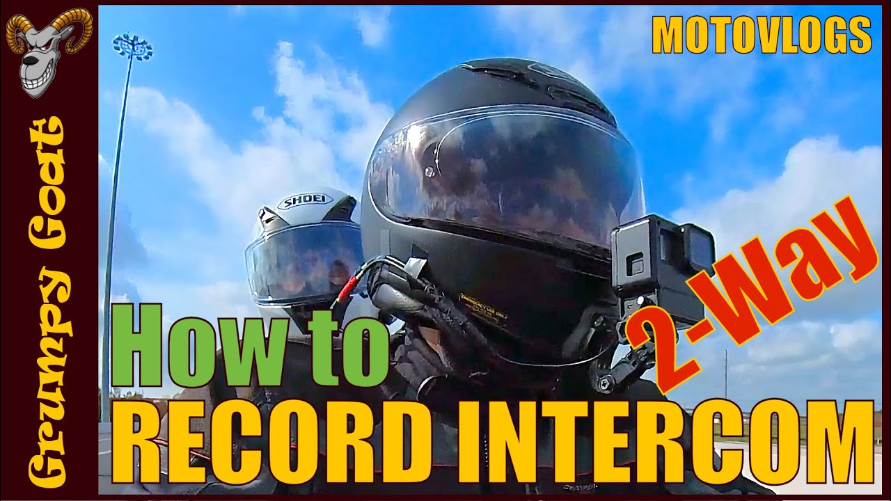How to record helmet intercom on your motovlog videos - hear both sides ...