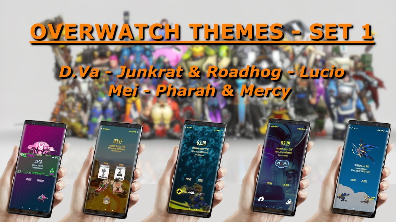 [Android] Overwatch Themes for KLWP - Set 1 w/ Tutorial - YouTube