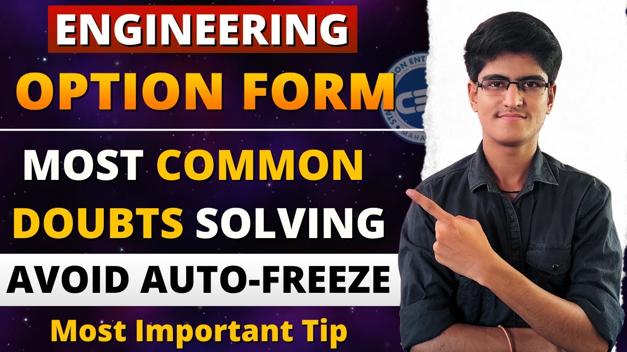 Engineering Option Form | Most Common Doubts Solving | How To Avoid ...