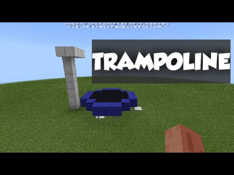 How to build a trampoline (MINECRFT) - YouTube