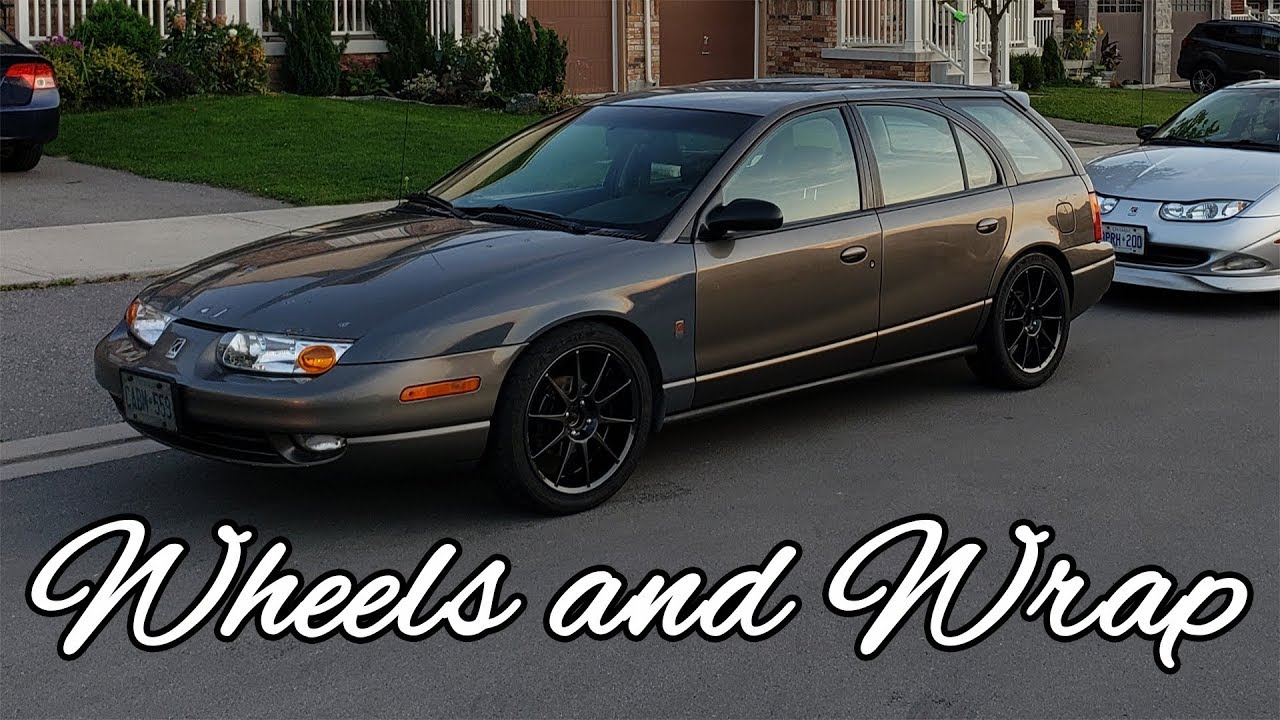 New Wheels & Vinyl Wrap - Sleeper LSJ Saturn Wagon - Pt 20 - YouTube