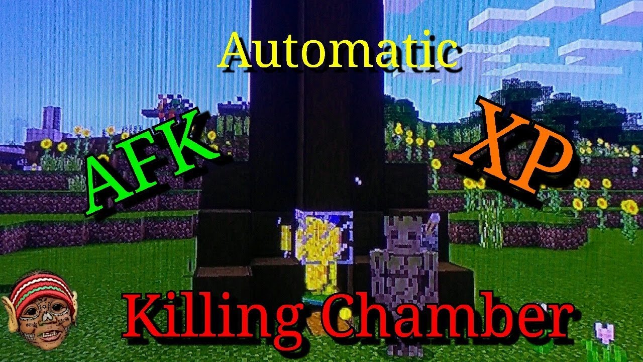 Minecraft MCPE Automatic XP Kill Chamber - YouTube