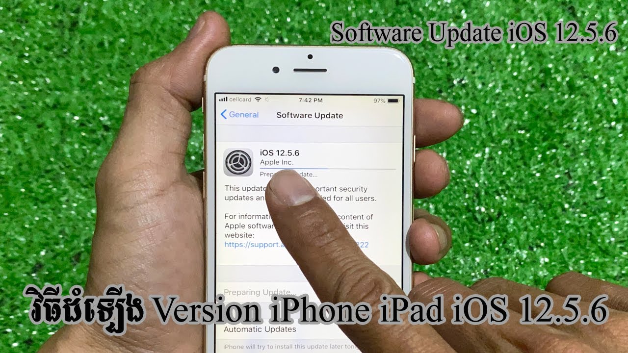 វិធីដំឡើង Version iPhone iOS 12.5.6 - Software Update iPhone iOS iPadOS ...