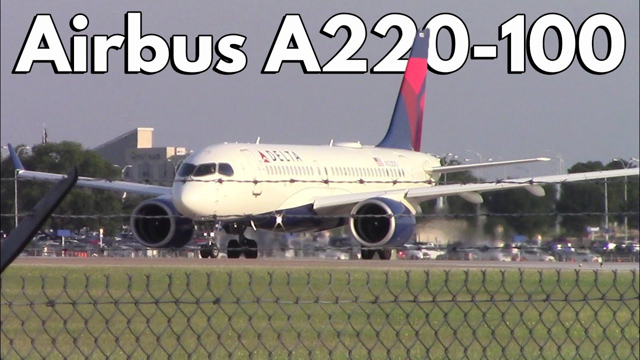 Airbus A220-100 Takeoff - YouTube