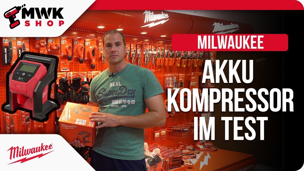 Milwaukee - Akku Kompressor im Test (M12BI-0) - YouTube