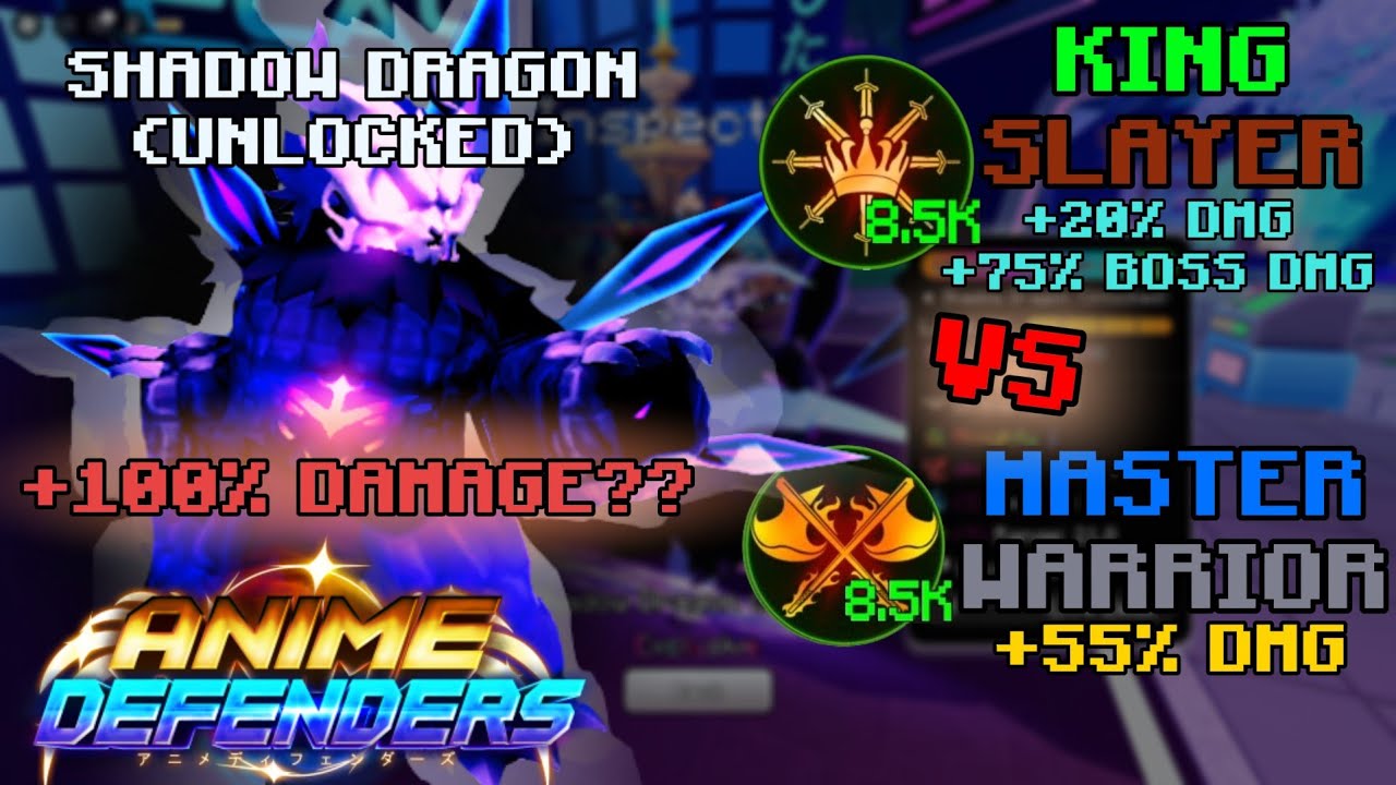 SHADOW DRAGON BECAME SO OP WITH A NEW SKILL TREE!!! - Anime Defenders ...