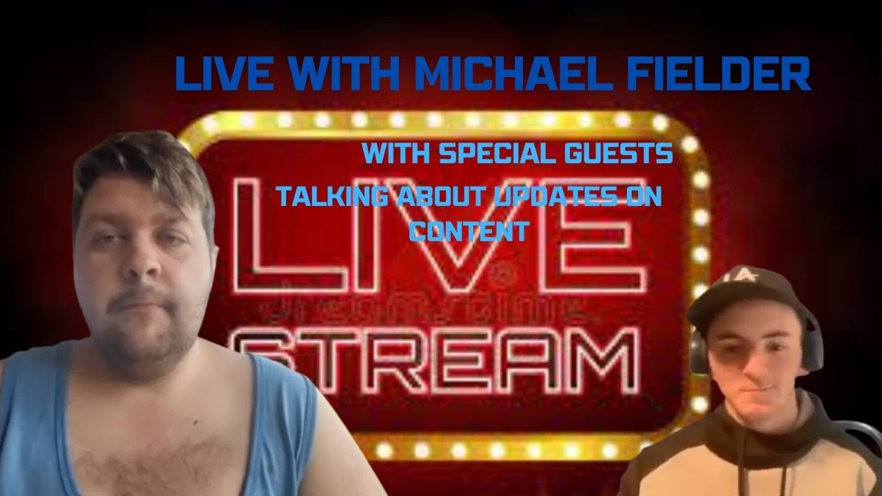 live stream with Michael Fielder - YouTube