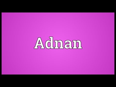 Adnan Meaning