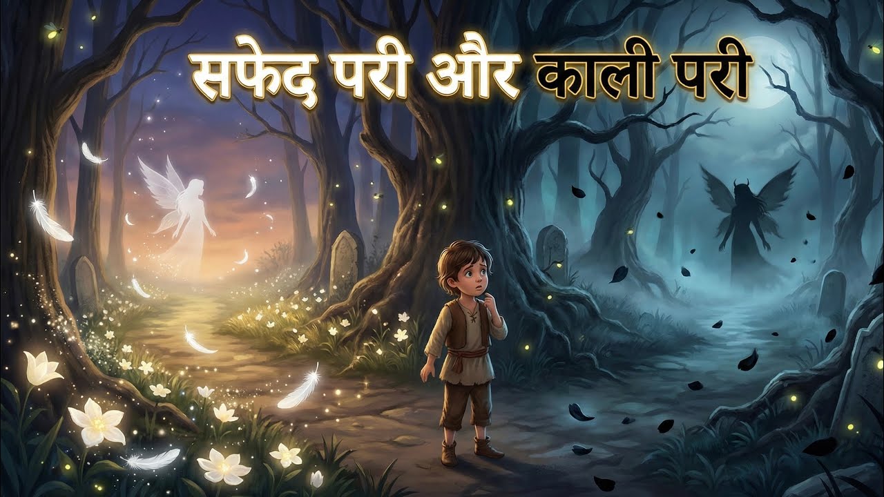 Safed Pari Aur Kali Pari (Fairy Tale in Hindi) || सफेद परी और काली परी ...