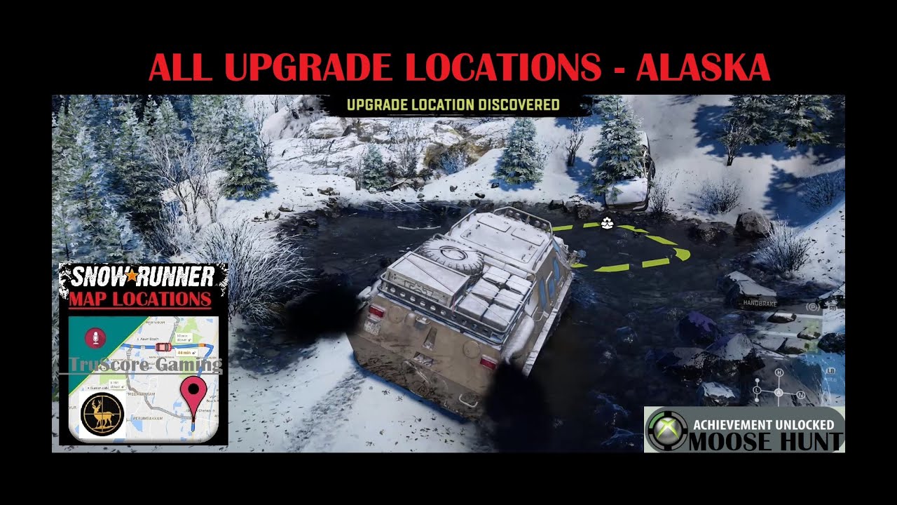 ALL UPGRADES ALASKA SNOWRUNNER Moose Hunt - YouTube