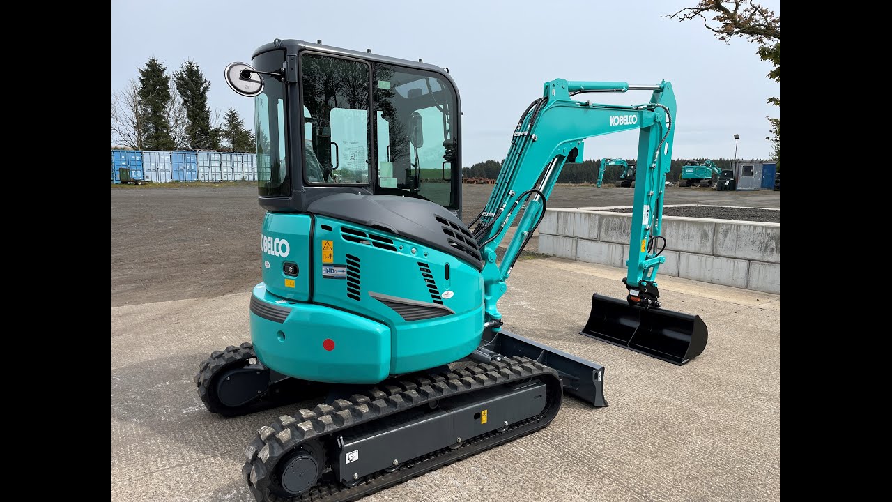 New Kobelco SK35SR-6E Excavator for sale at Corsehouse Commercials in Ayrshire (walk around ...