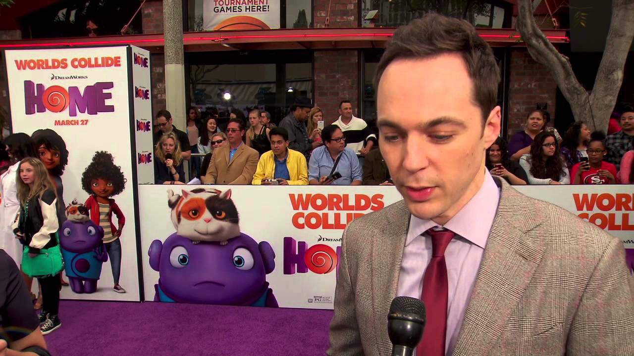 Home Premiere Jim Parsons Interview - YouTube