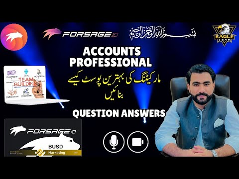 How to make accounts professional| Marketing Post| Forsage - YouTube