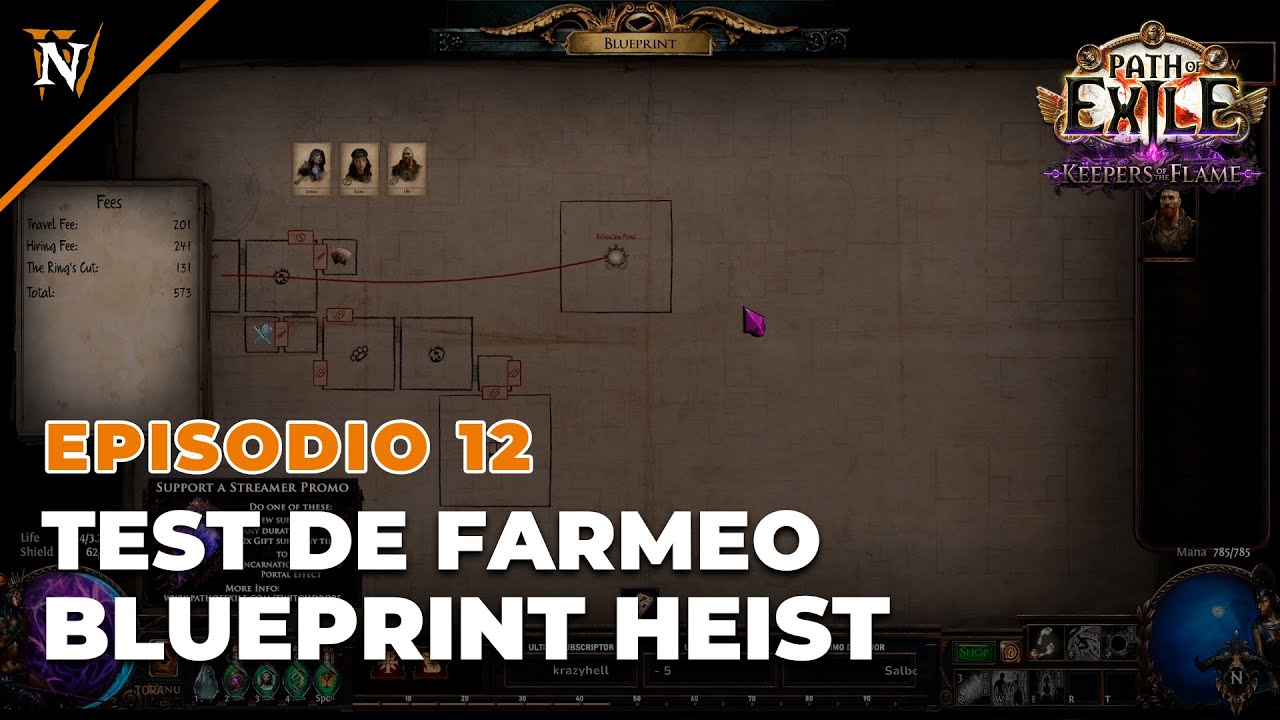 Path of Exile - Ep 12 - Test de Farmeo - Blueprint Heist - YouTube