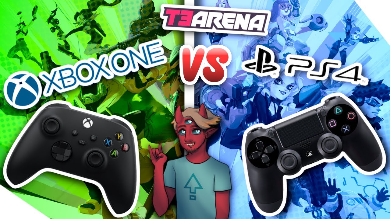 XBOX VS PS4 CONTROLLER IN T3 ARENA 😱 - YouTube