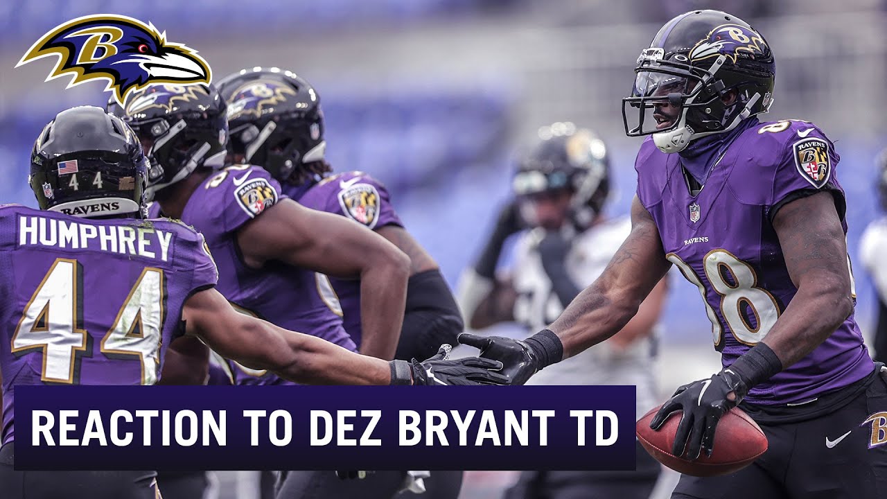 Ravens Players React to Dez Bryant Touchdown | Baltimore Ravens - YouTube