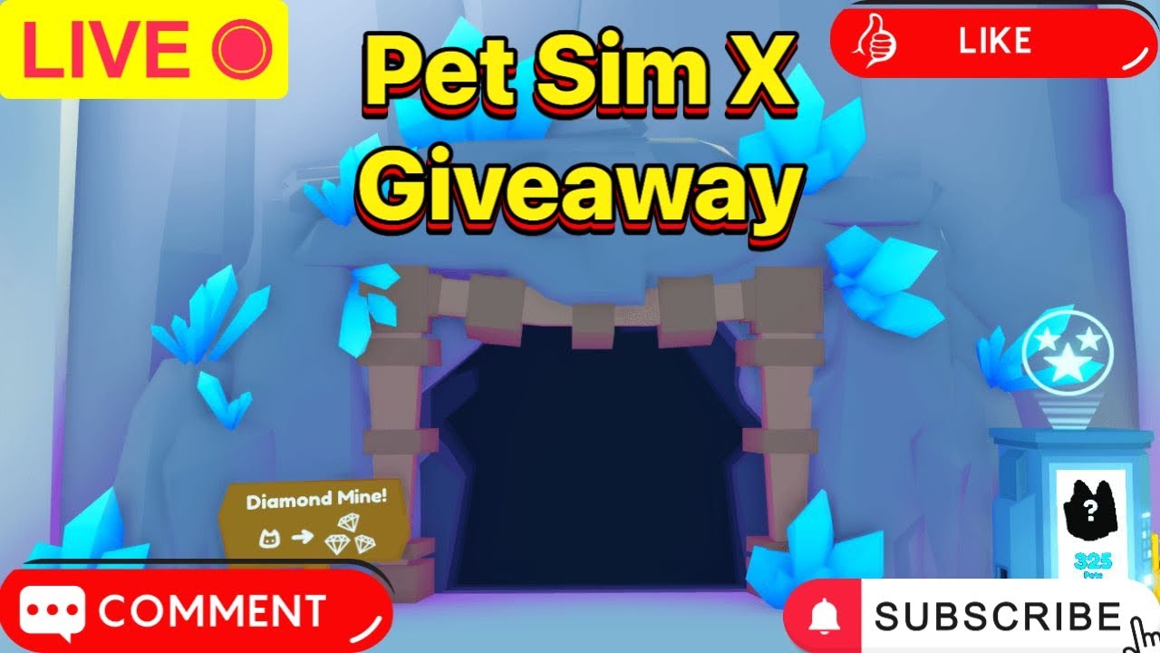 LIVE ROBLOX PET SIMULATOR X MAILBOX GEM GIVEAWAY #PSX Huge Giveaway ...