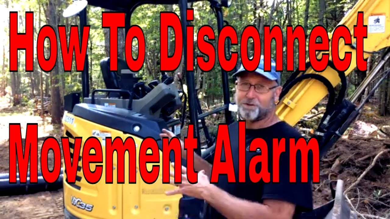 Disconnect Movement Alarm On Mini Excavator - YouTube