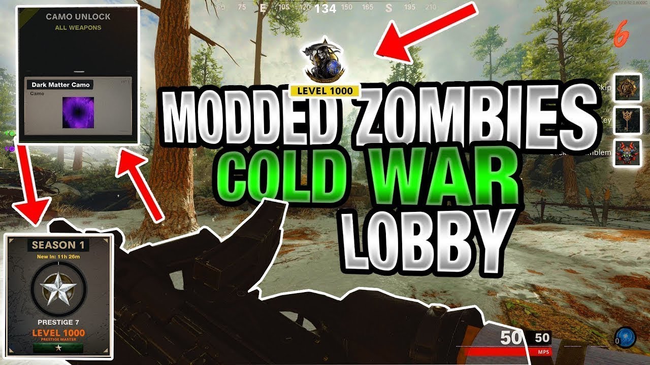 Cold War Zombies Xp/Camo Grind Modded Lobby - YouTube