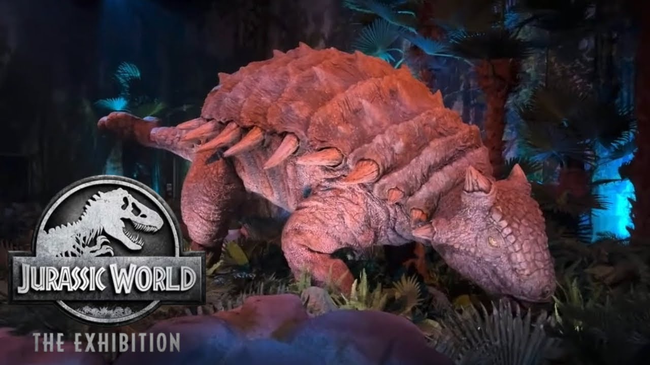 Meeting ANKYLOSAURUS - Jurassic World Exhibition Manchester - YouTube