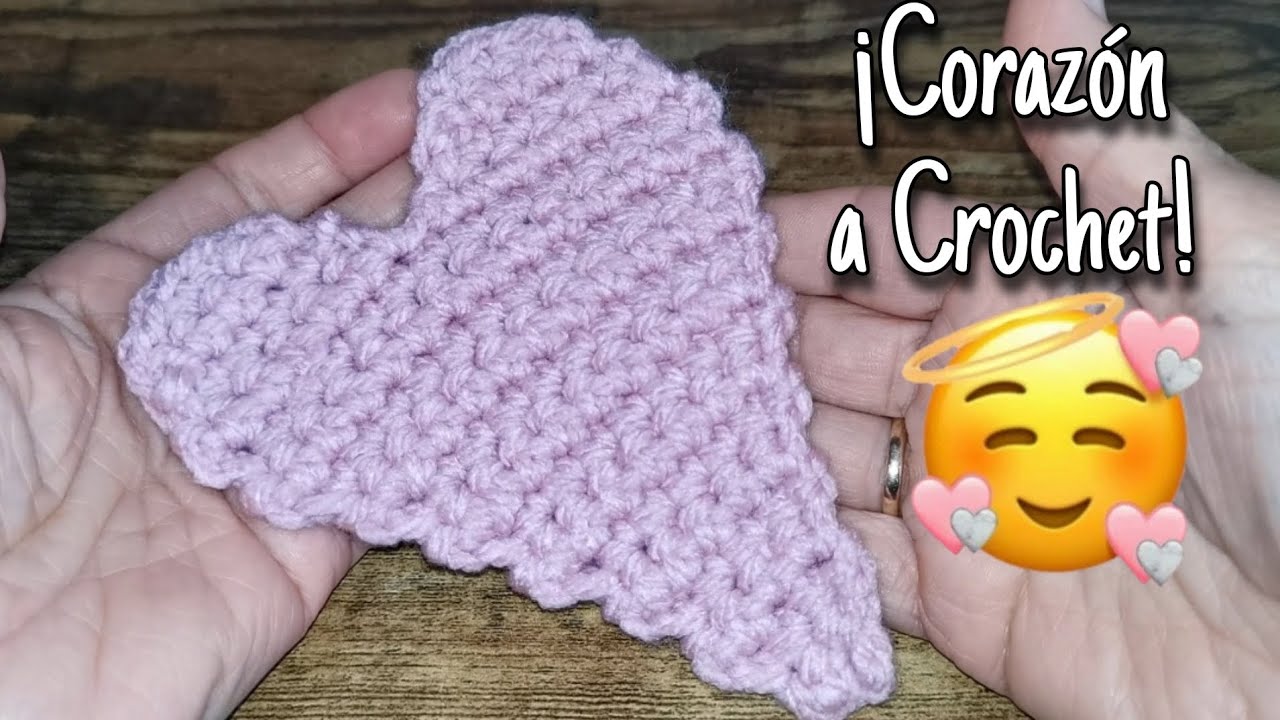 Corazón Tejido a crochet paso a paso - YouTube
