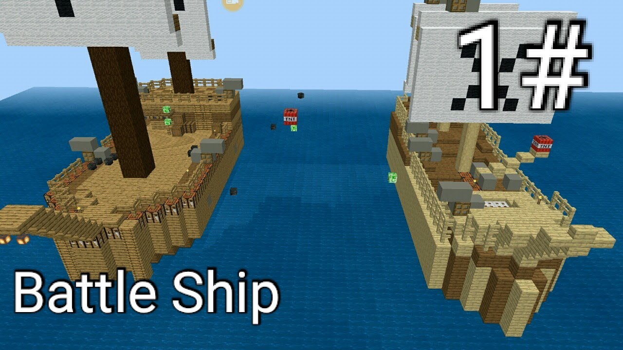 Minecraft Battle Ship | 1# | first epic battle and rules! - YouTube