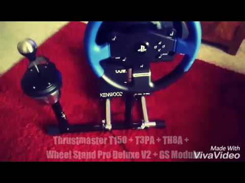 Thrustmaster T150 + TH8A + T3PA + Wheel Stand Pro Deluxe V2 + GS Module ...