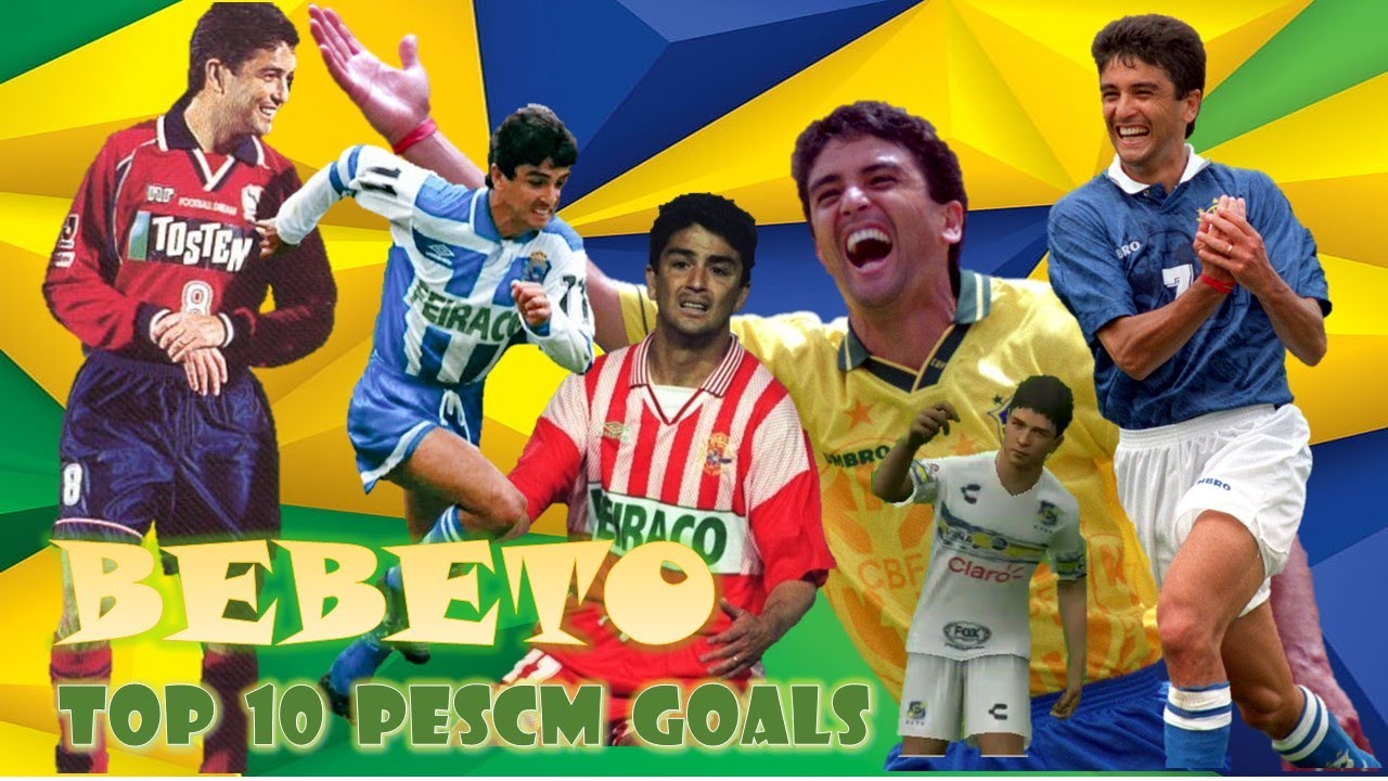 Bebeto Top 10 Legendary PESCM Goals | 16.02.1964 | BRA | - YouTube