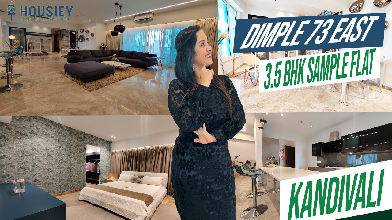 Dimple Group Kandivali West | 3.5 BHK Sample Flat Tour | 73 east kandivali - YouTube