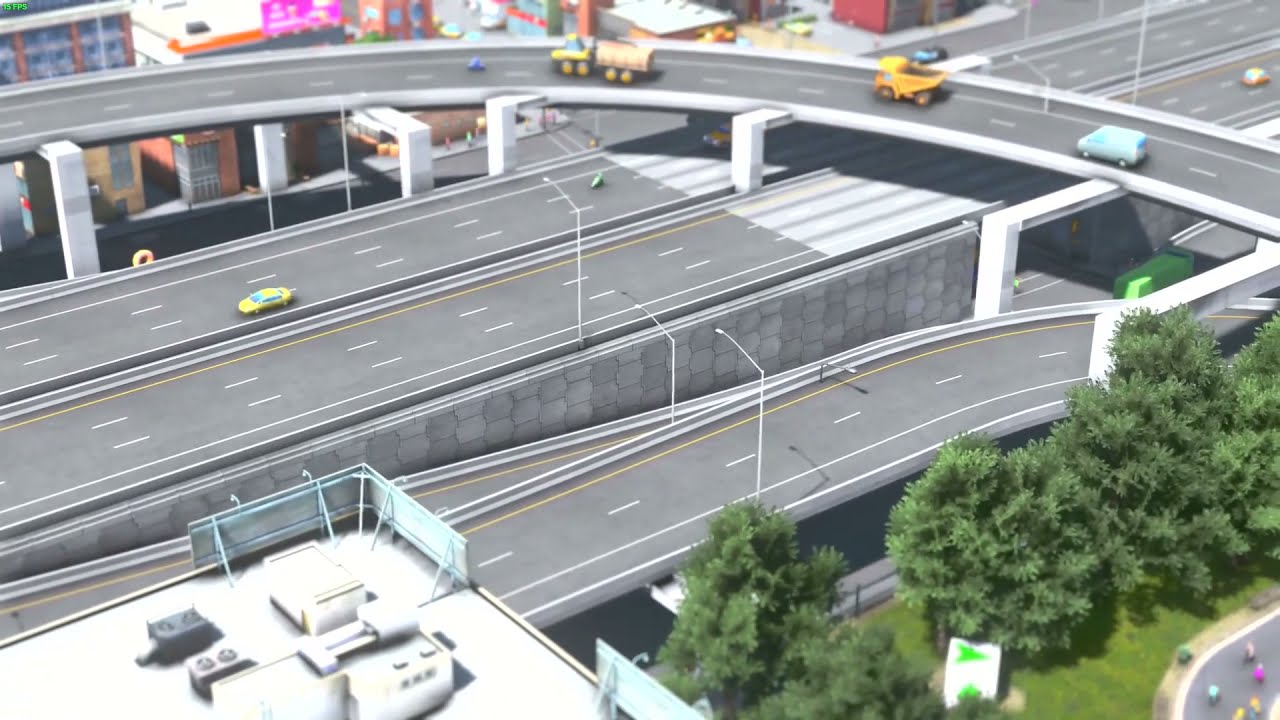 Cities Skylines - Highway Interchange - YouTube