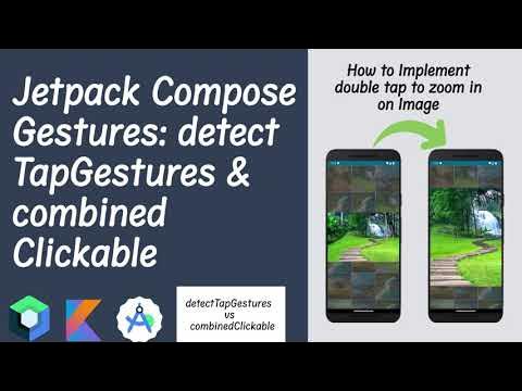 Jetpack Compose detectTapGestures & combinedClickable. Double tap to Zoom Image in Jetpack ...