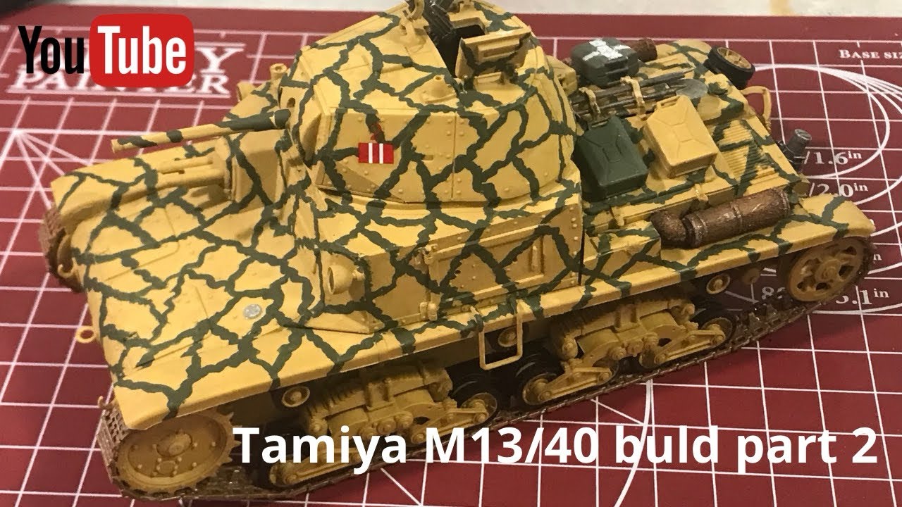 Tamiya M13/40 1/35 build part 2 - YouTube