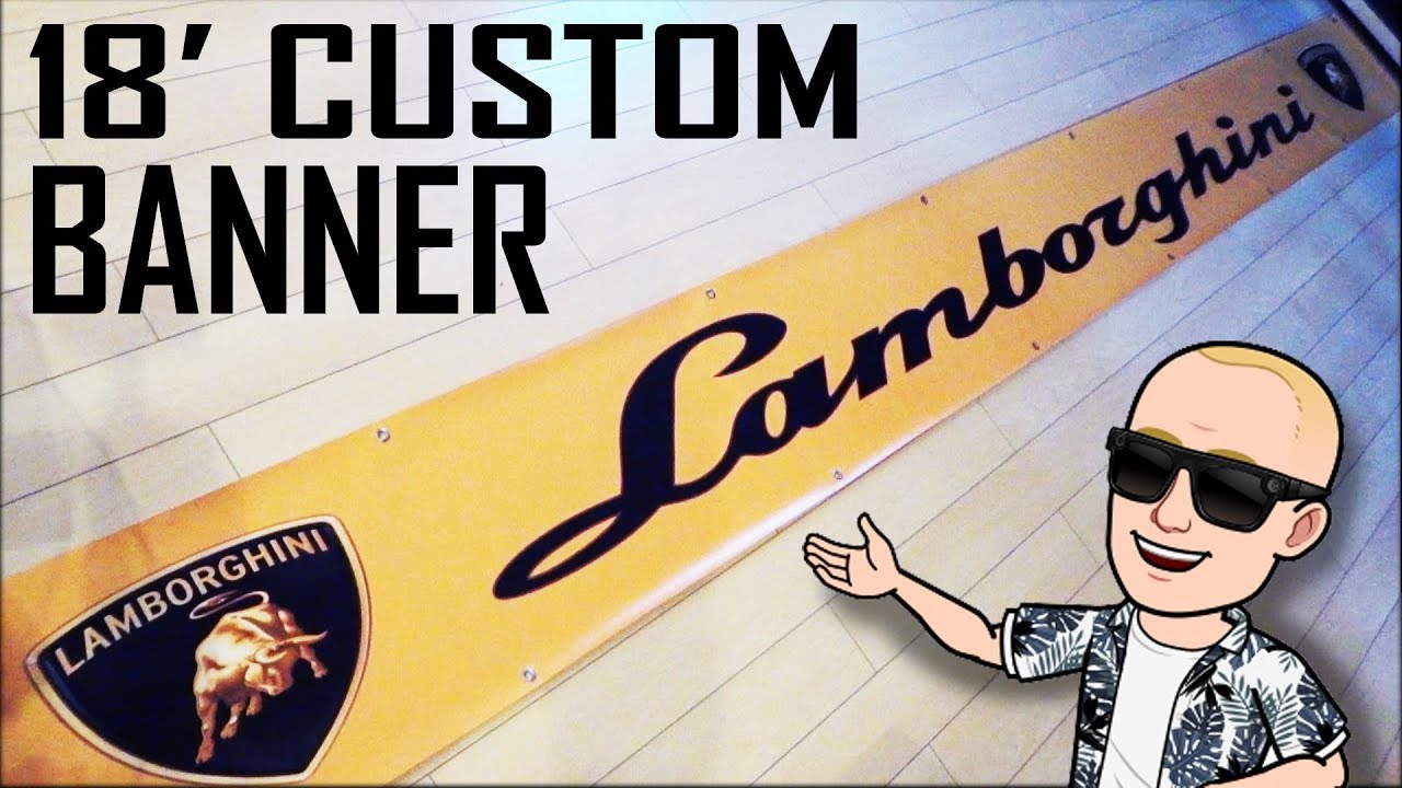 HUGE Lamborghini BANNER - YouTube