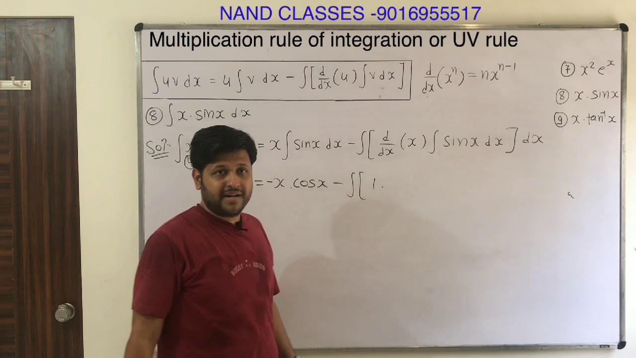 Diploma Maths2 INTEGRATION - UV rule ( Part 3) - 14th Lecture - YouTube
