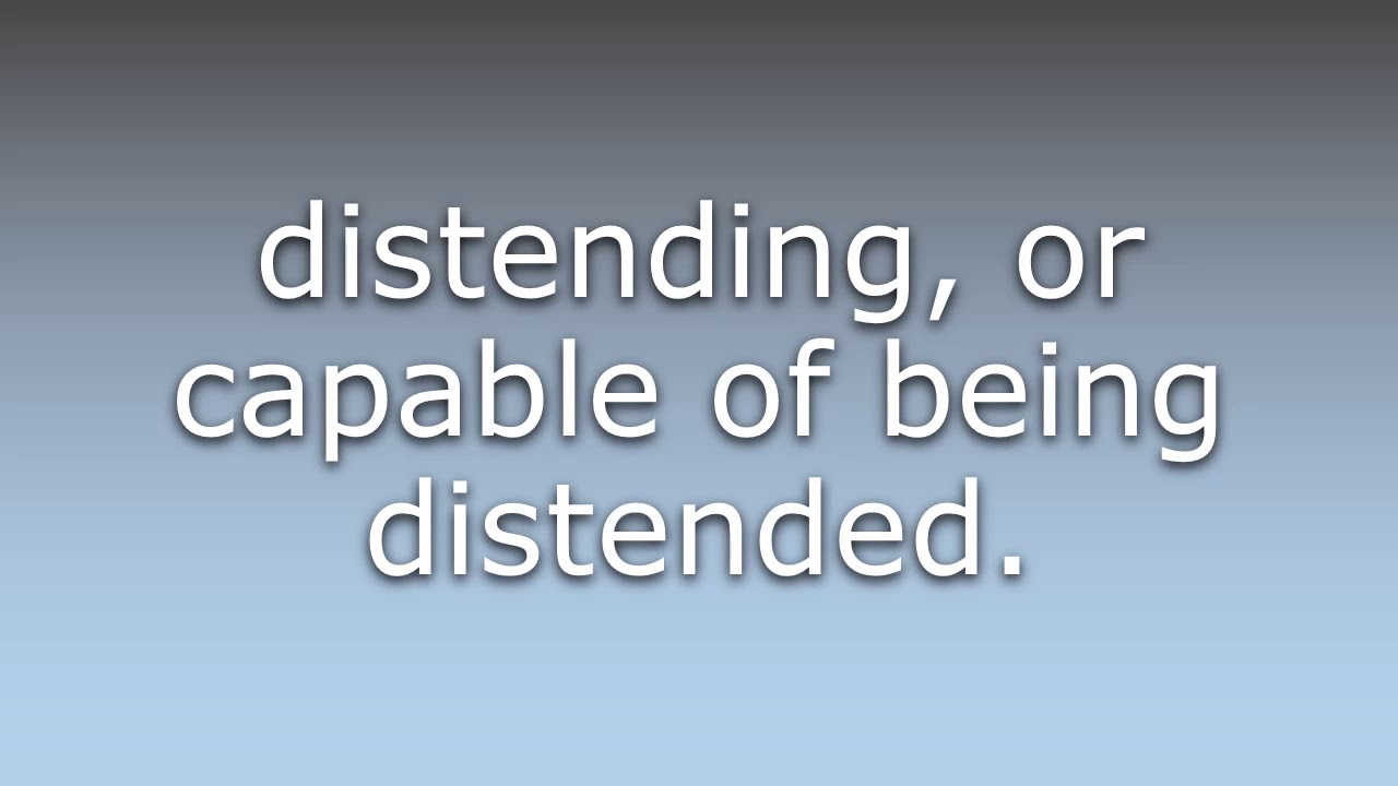 What does Distensive mean? - YouTube