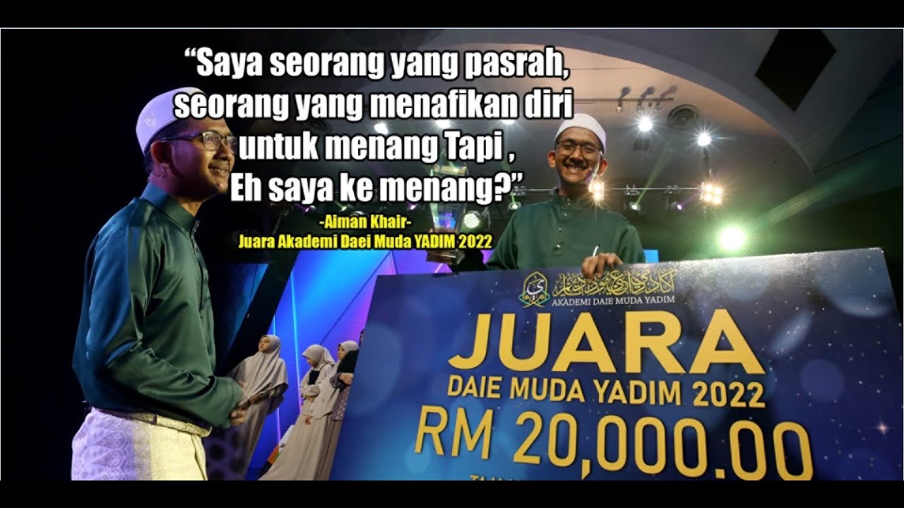 AKADEMI DAIE MUDA YADIM 2022 : AIMAN JUARA !! - YouTube