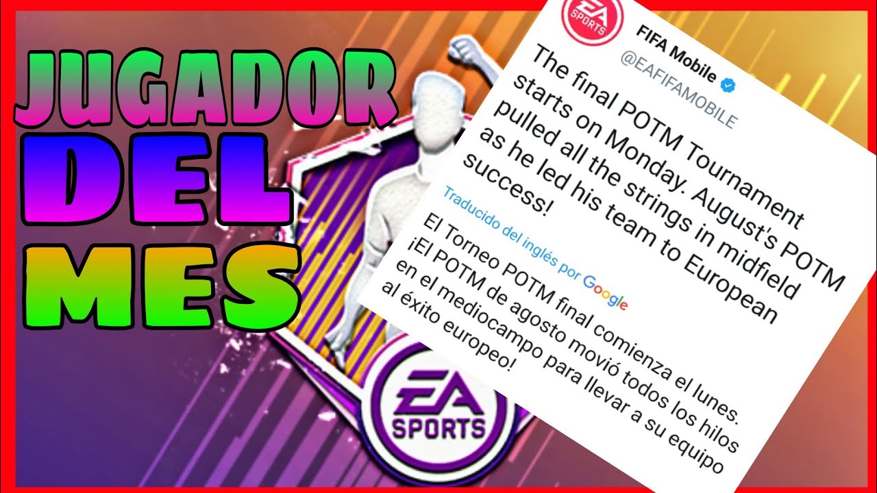 EA ANUNCIA NUEVO JUGADOR DEL MES/FIFA MOBILE - YouTube