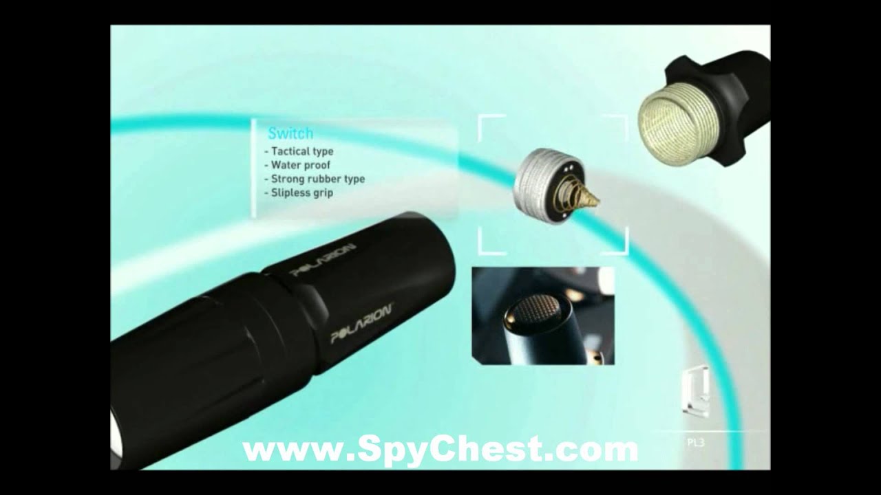 Polarion PL3 LED Flashlight/Light - Spy Chest - YouTube