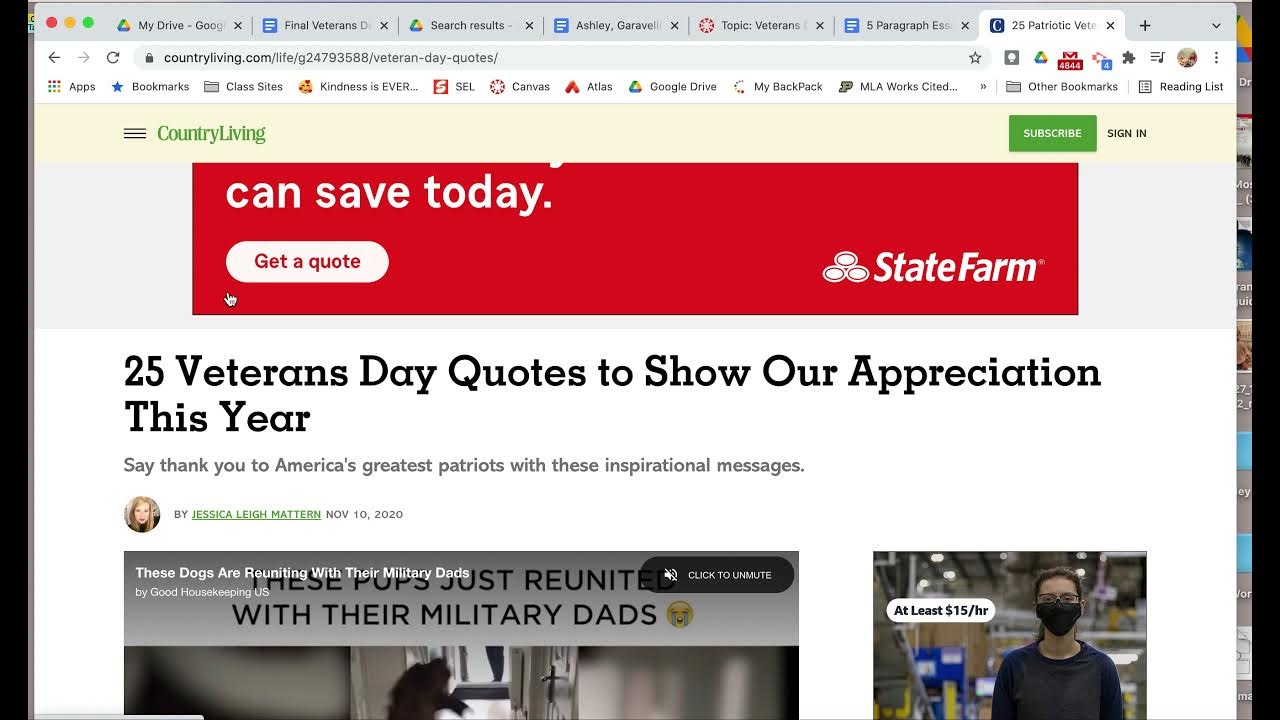 Veterans Day Essay Introductory Paragraph - YouTube