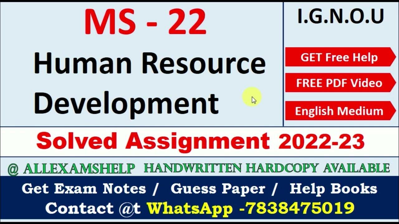 IGNOU MS 22 SOLVED ASSIGNMENT for 2022-23 | IGNOU Handwritten Assignment 2022-23 | @7838475019 ...