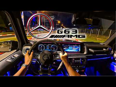 Mercedes G63 AMG Grand Edition 2024 | 4K POV Drive at night | Binaural stereo audio | ASMR