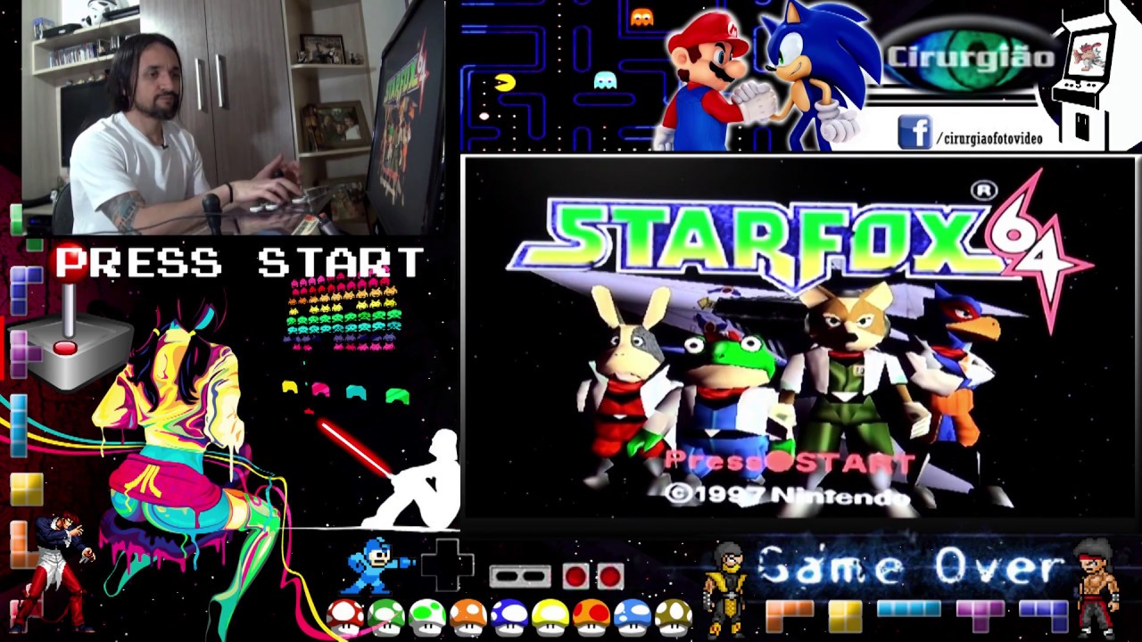 Gameplay Star Fox 64 - HERCULES GAMES - Arcade 7 mil jogos - YouTube