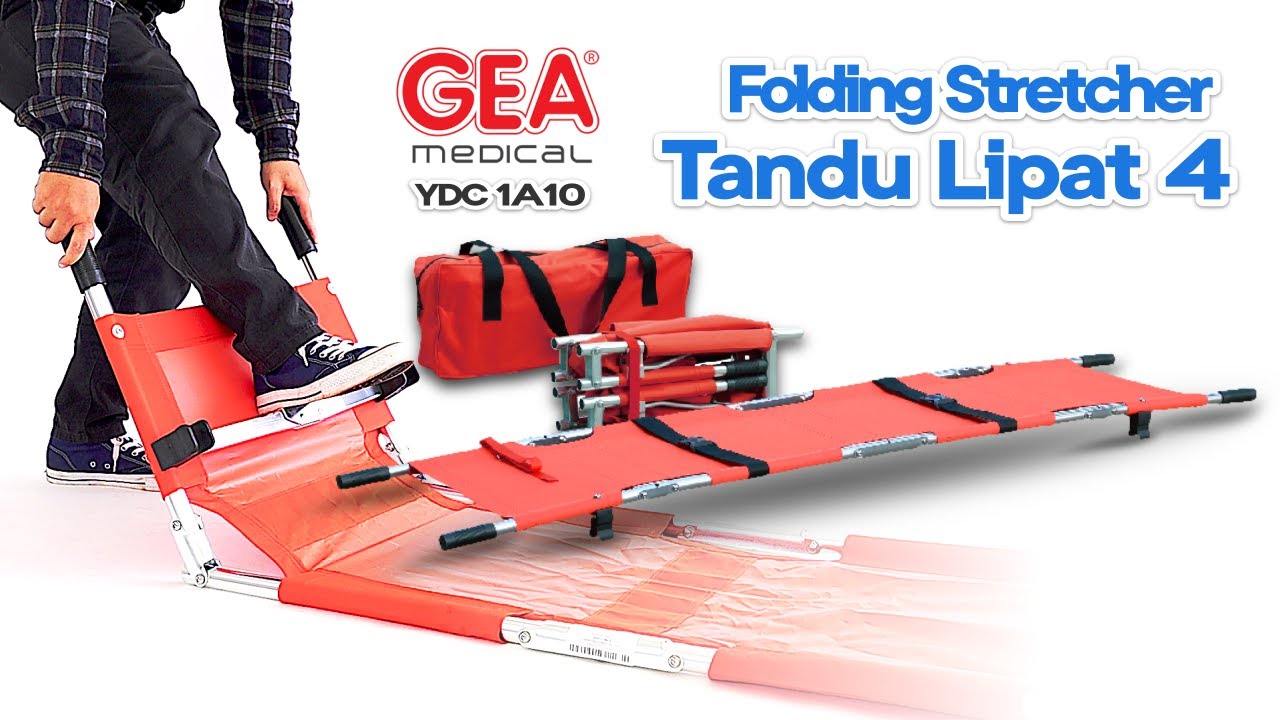 Tandu Lipat 4 GEA YDC 1A10 Folding Stretcher - YouTube