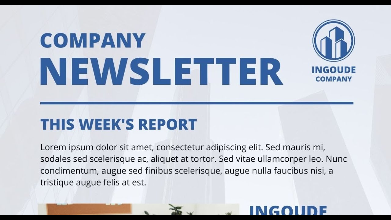 How to Make a Beautiful Newsletter For Free & Easy Online - YouTube